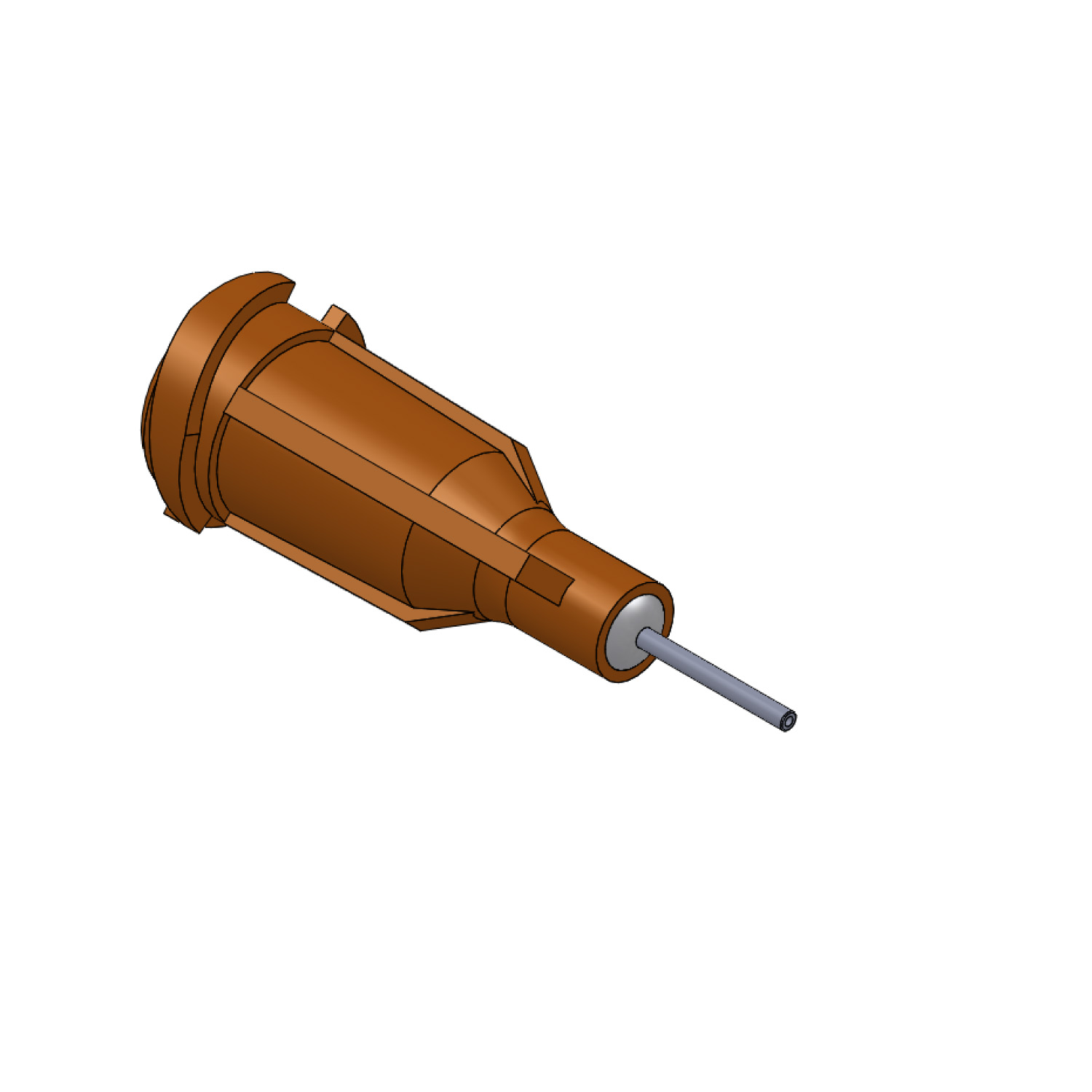 TE NEEDLE 23 GAUGE X 1/4" ORANGE (QTY=1000) - Chemical Concepts