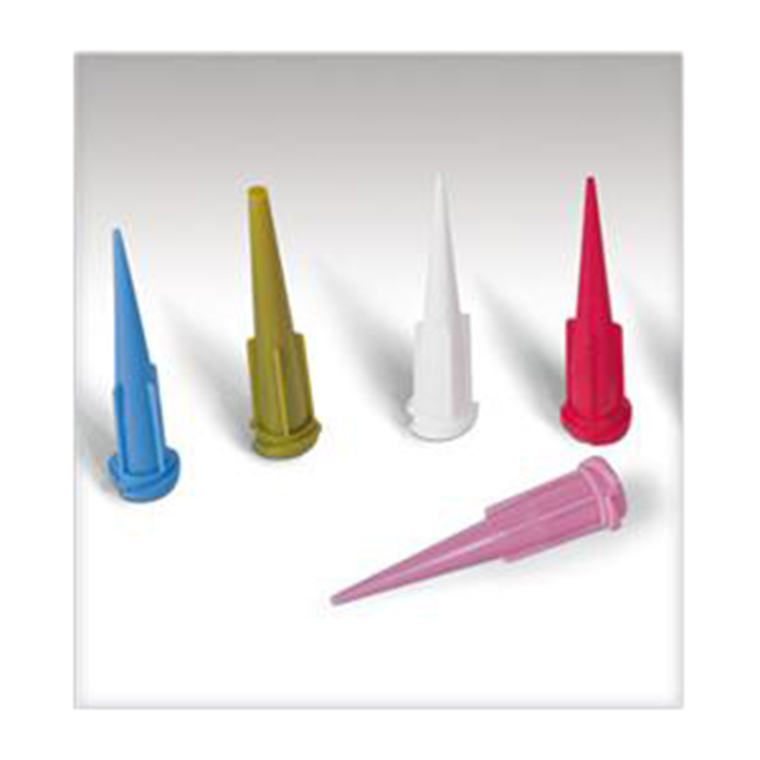 TAPER TIP, RIGID, 14G, OPAQUE OLIVE, QTY=50 - Chemical Concepts Inc