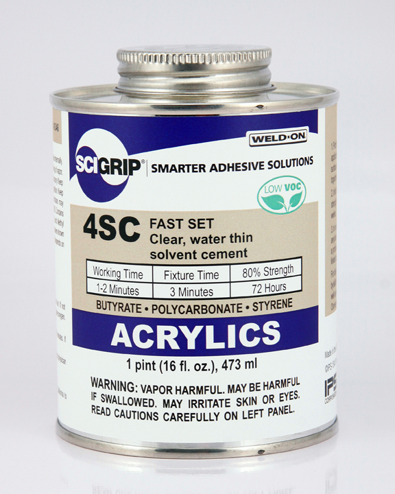 Weld-On 4SC Acrylic Cement - Chemical Concepts Inc