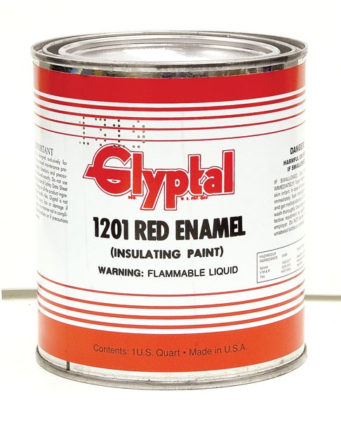 Glyptal 1201 Red Insulating Varnish, 1 Gallon Container, Red