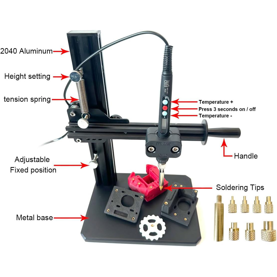 Chem-Set Heat Set Insert Tool w/ Tips | Chemical Concepts