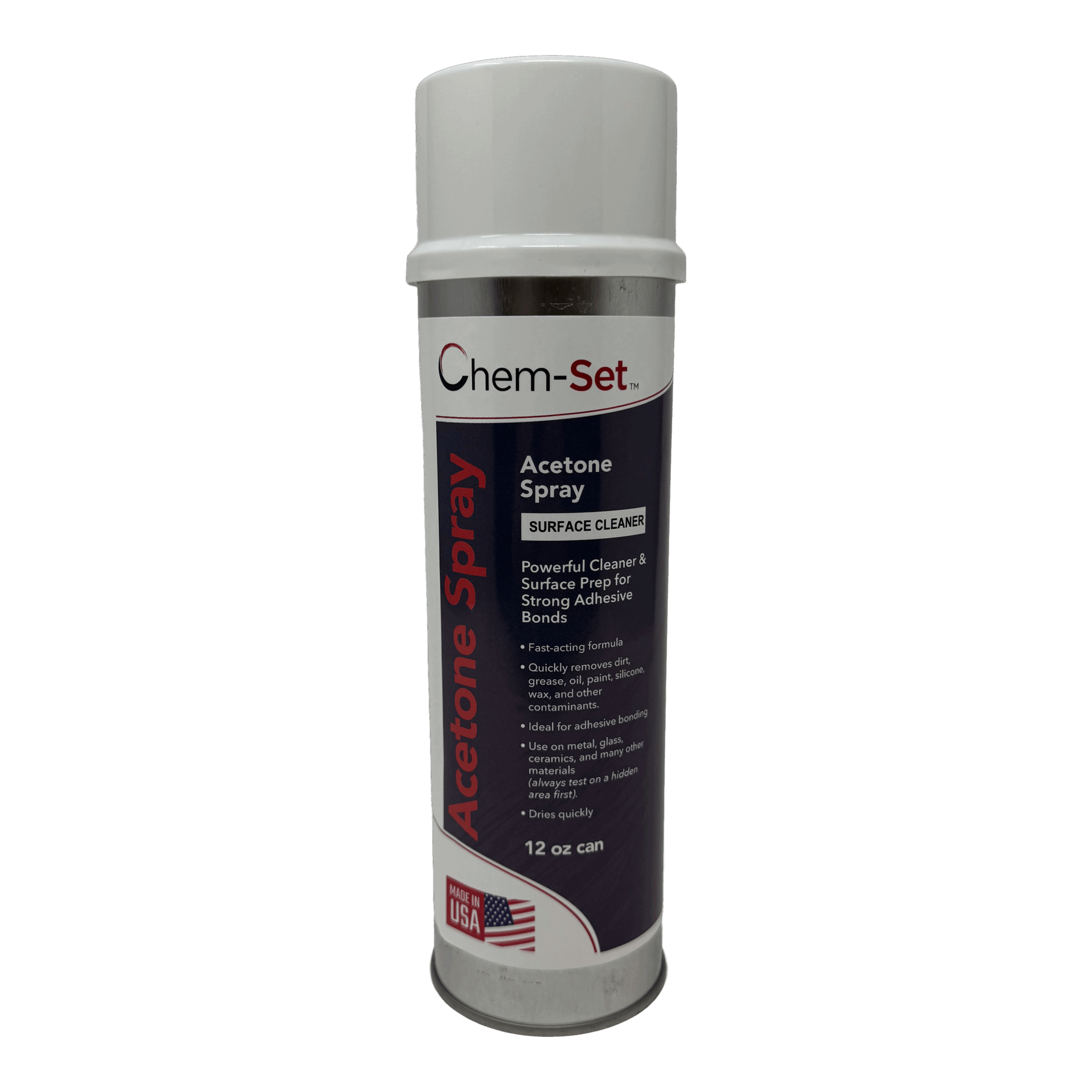 Chem-Set Acetone Spray - Universal Cleaner & Thinner - 12oz