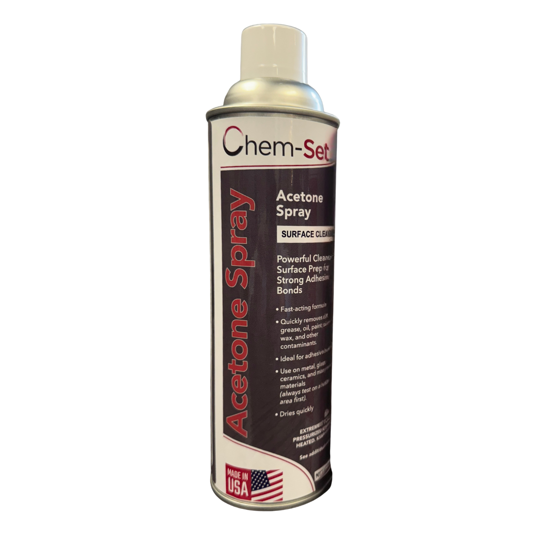 Chem-Set Acetone Spray - Universal Cleaner & Thinner - 12oz